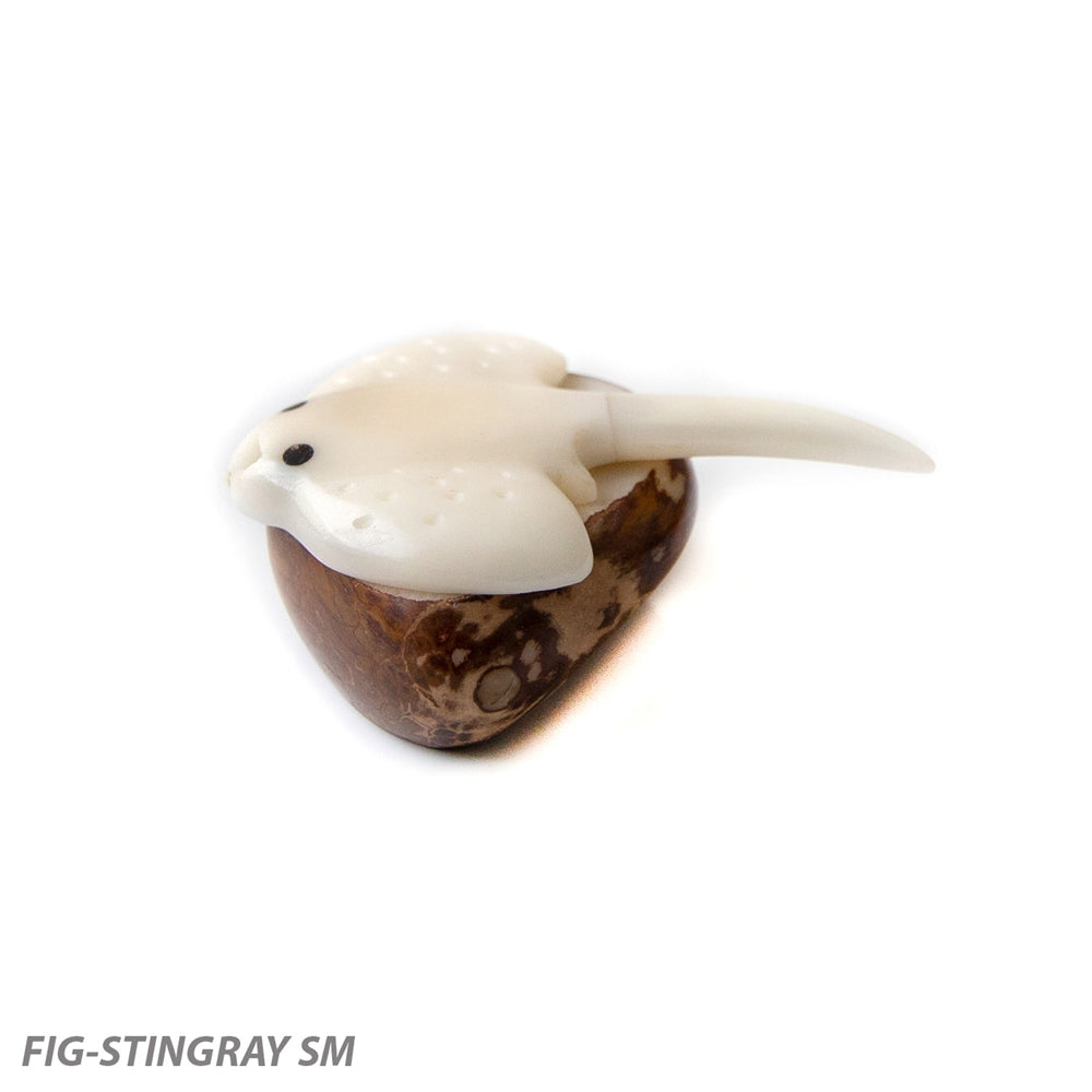 Small Stingray Figurine – Organic Tagua Jewelry